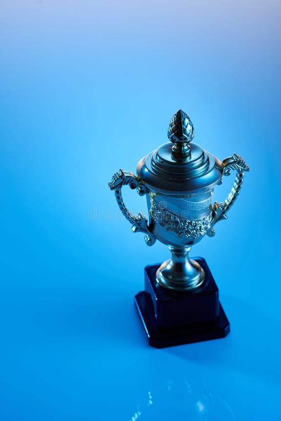 High Angle View of Trophy with Copy Space Stock Photo - Image of ...
