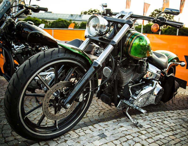 Close Up of a High Power Motorcycle Stock Photo - Image of reflection ...