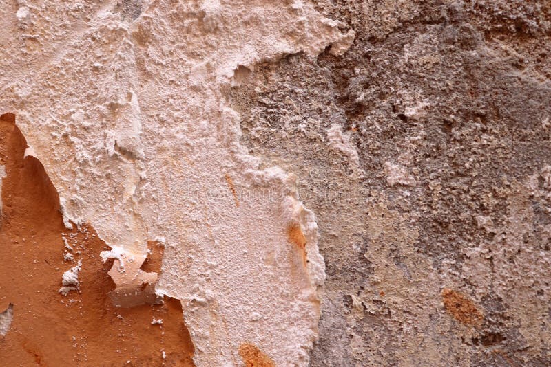 Close Up High Resolution Surface of Aged and Weathered Paint on a Wall ...