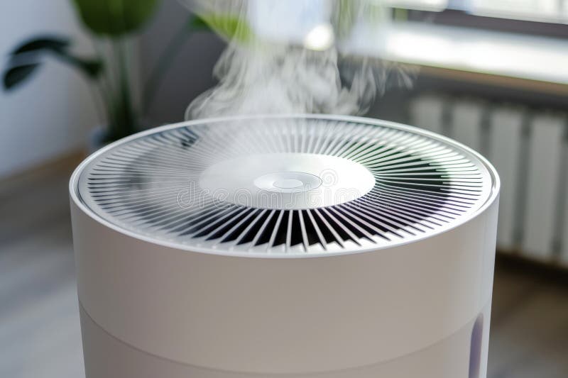 A Closeup of a Hightech Air Purifier Working Diligently To Remove PM 25 ...