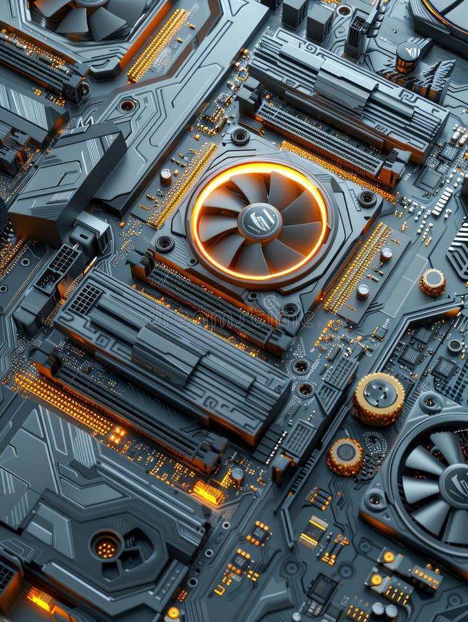 Close Up Computer Circuits Stock Illustrations – 347 Close Up Computer ...