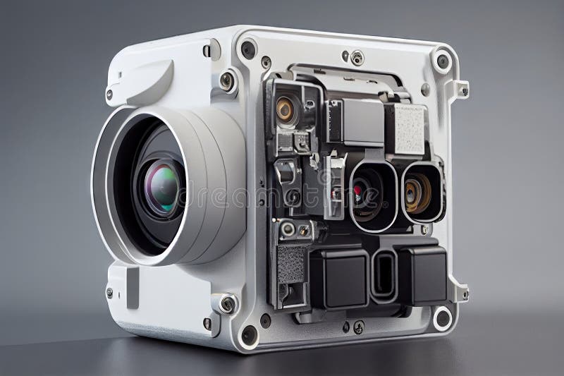 Close-up of High-tech Security Camera, with Its Myriad of Functions and ...