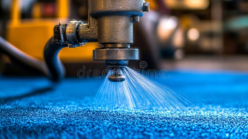 A Close-up of High-Tech Textile Manufacturing Featuring an Industrial ...