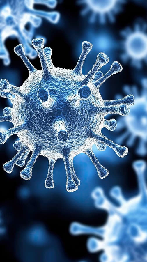 Close-up of a Virus Structure Showcasing Its Features and Intricate ...
