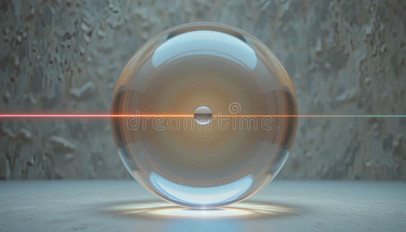 Luminous Reflective Sphere - Polished Gemstone with Vibrant Light ...