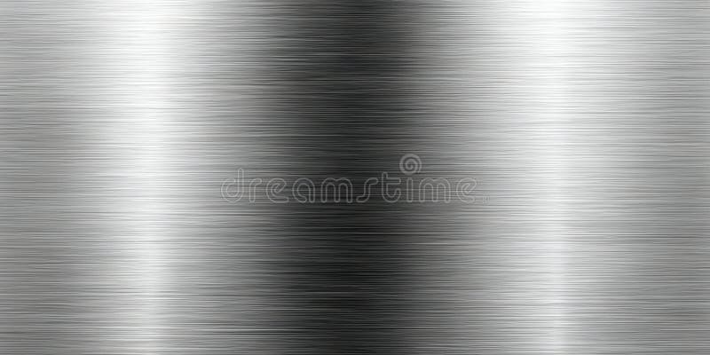 Close-up of a Highly Reflective, Polished Metal Plate with Smooth ...