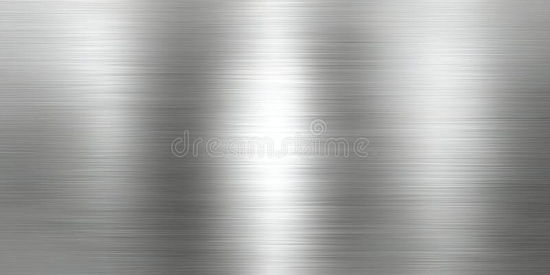 Close-up of a Highly Reflective, Polished Metal Plate with Smooth ...