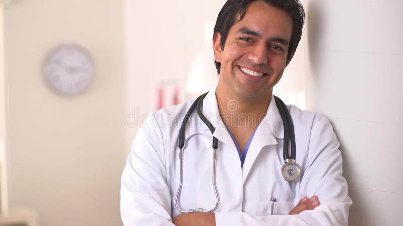 Close Up of Hispanic Doctor in Clinic Stock Footage - Video of people ...