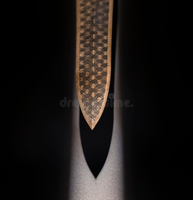 Close-up of Historic Sword Tip Stock Photo - Image of ancient, hubei ...