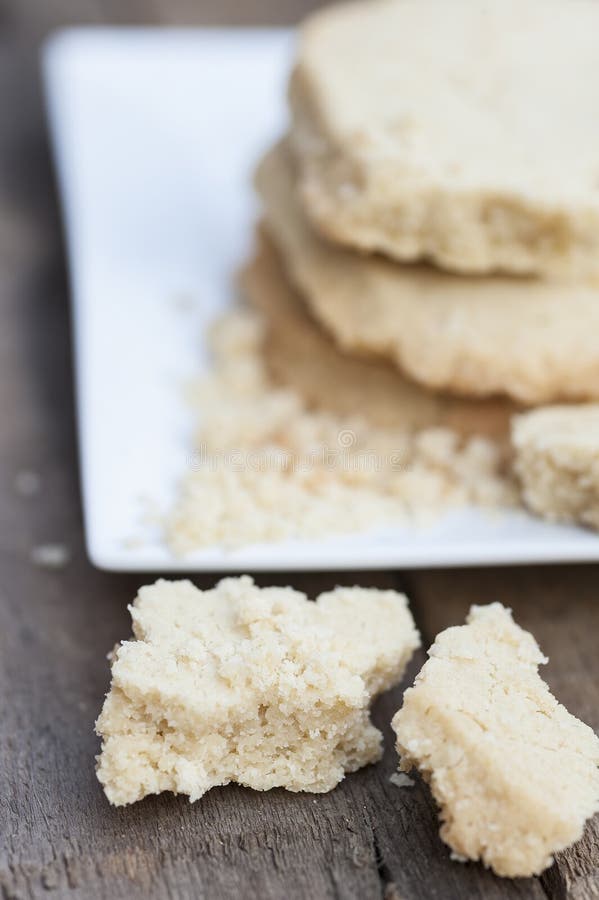 Close Up of Home Baked Shortbread Biscuit Cookies Stock Photo - Image ...