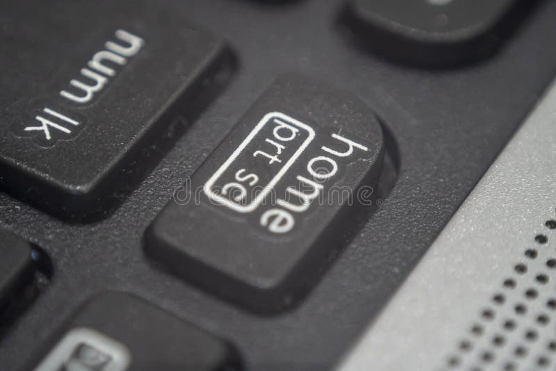 Close Up of the Home Key on a Keyboard Stock Image - Image of office ...