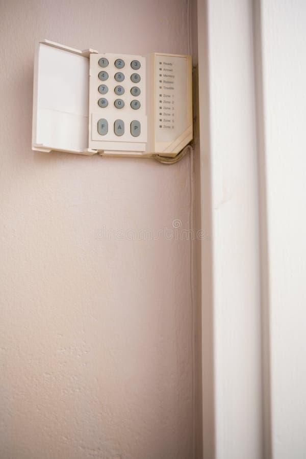 Close Up of Home Security Keypad Stock Image - Image of sensor, digital ...