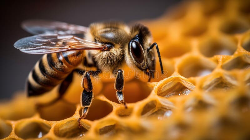 Close Up of a Bee on the Ground Close Up of a Bee on a Flower Close Up ...