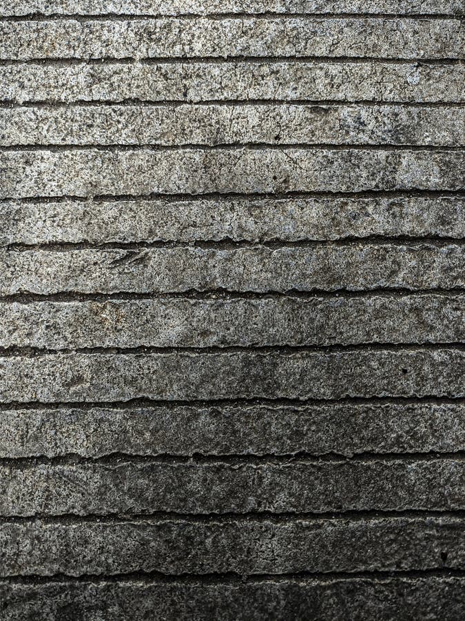Close-up of Horizontal Grooves on Textured Concrete Wall for ...