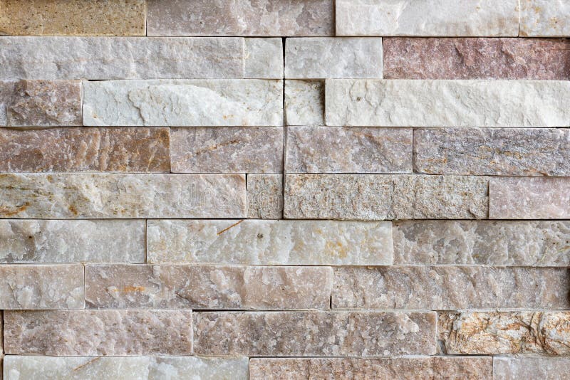 Close Up Horizontal Modern Stone Wall for Pattern and Background Design ...
