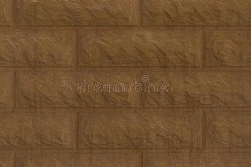 Close-up Horizontal Texture Clay Sand Brown Brick Wall Blocks Abstract ...