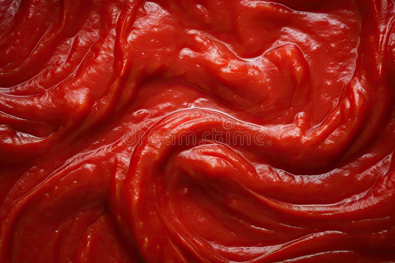 Close Up Horizontal Texture of Tomato Paste Stock Illustration ...
