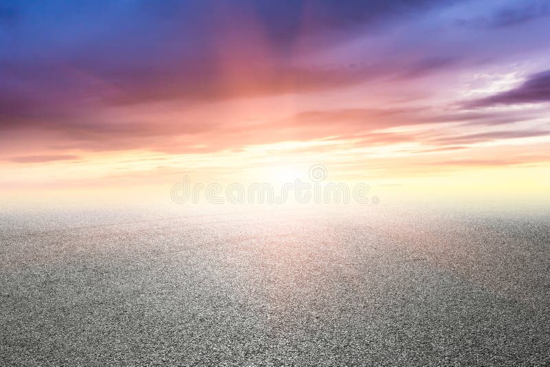 Close-up Horizontal View of New Asphalt Road Stock Image - Image of ...