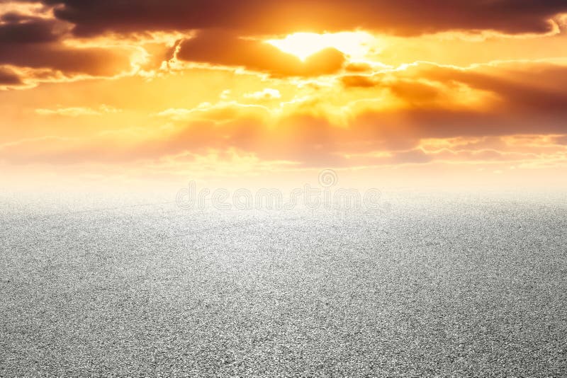 Close-up Horizontal View of New Asphalt Road Stock Image - Image of ...