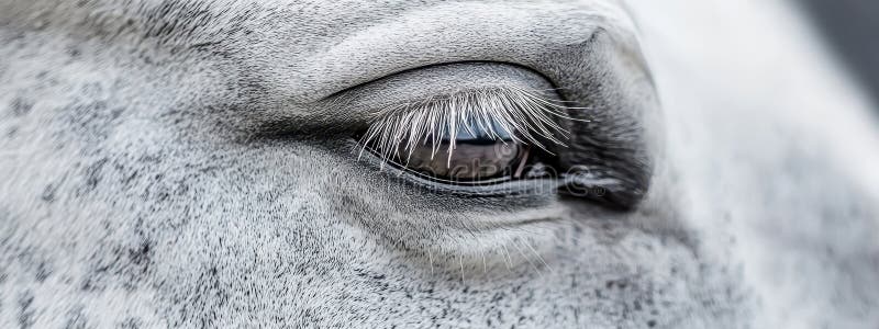Close-up of a Horse S Eye. Selective Focus Stock Photo - Image of ...