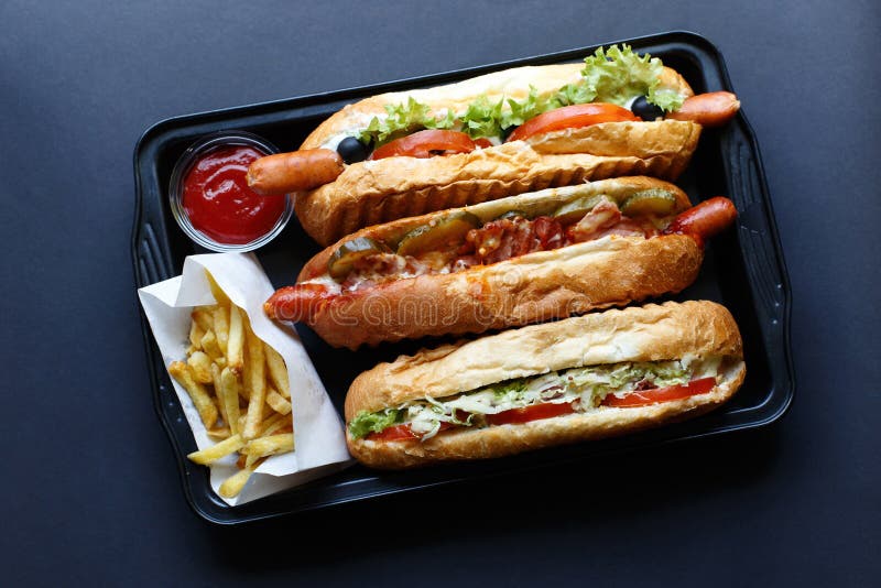 Close Up of Hot Dog. Fast Food Stock Photo - Image of fried, empty ...