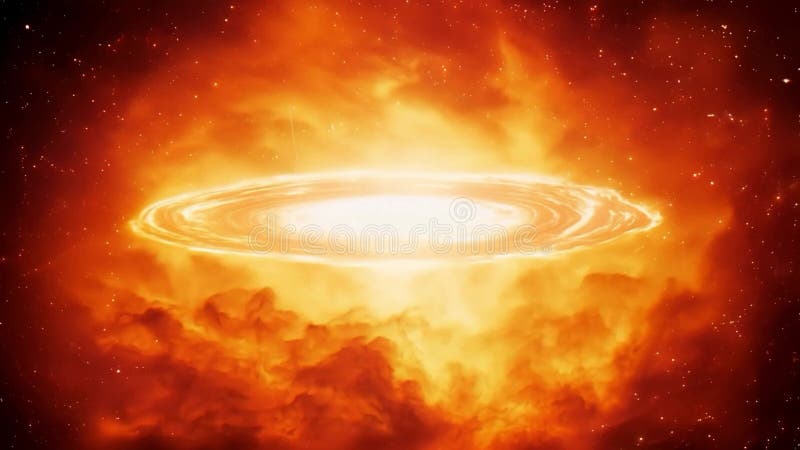 Close Up of a Hot Yellow Solar Surface in Space before a Coronal Mass ...