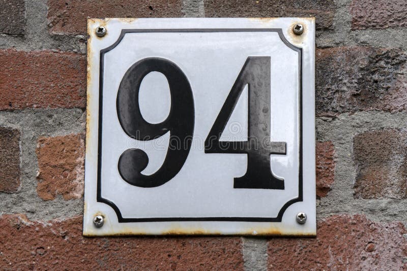 House Number 94 Stock Photos - Free & Royalty-Free Stock Photos from ...
