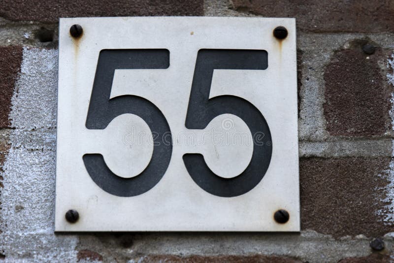 Close Up House Number 55 at Amsterdam the Netherlands 19-9-2021 Stock ...