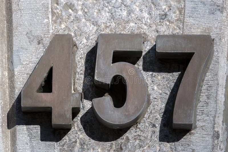 Close Up House Number 457 at Amsterdam the Netherlands 8-2-2022 Stock ...