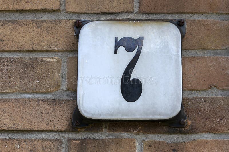 Close Up House Number 7 at Amsterdam the Netherlands 2-4-2022 Stock ...