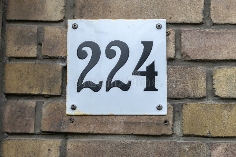 A Close Up House Number 224 at Amsterdam the Netherlands 19-3-2023 ...