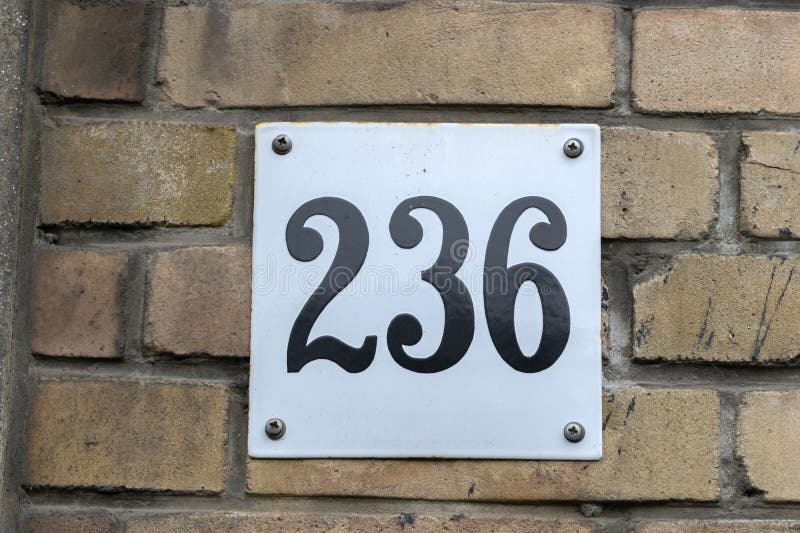 A Close Up House Number 236 at Amsterdam the Netherlands 19-3-2023A ...