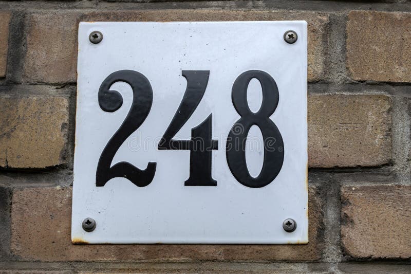 A Close Up House Number 248 at Amsterdam the Netherlands 19-3-2023 ...