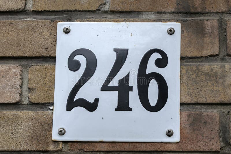 A Close Up House Number 246 at Amsterdam the Netherlands 19-3-2023 ...