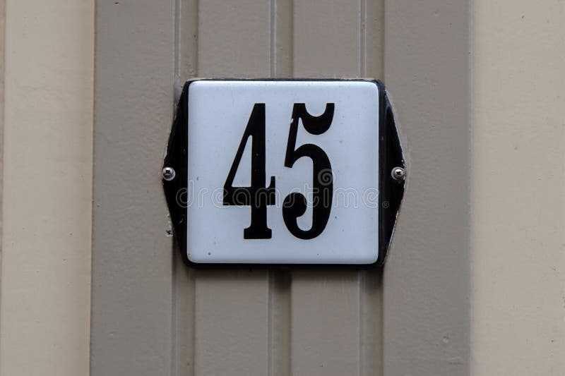 Close Up House Number 45 at Amsterdam the Netherlands 23-3-2024 ...