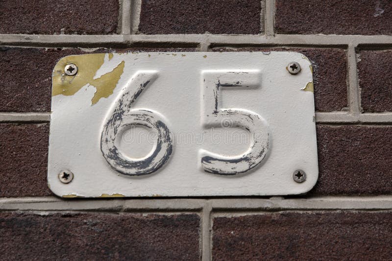 Close Up House Number 65 at Amsterdam the Netherlands 20-3-2024 Stock ...