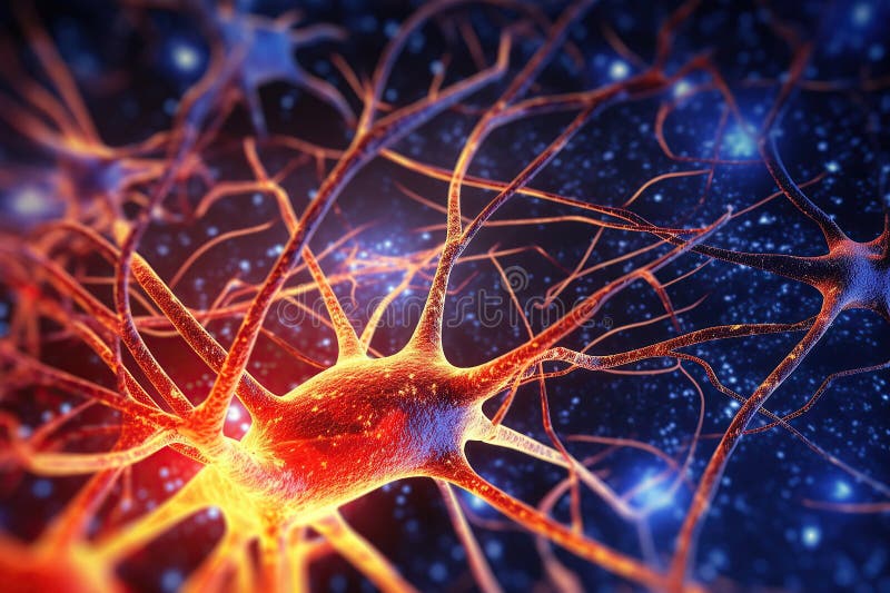 Close Up of Human Brain Showing Neurons Firing and Neural Extensions ... Close Up of Human Brain Showing Neurons Firing and Neural Extensions ...