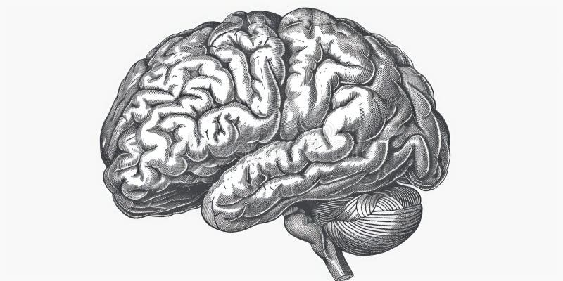 Close-up of a human brain stock image. Image of healthcare - 372152937