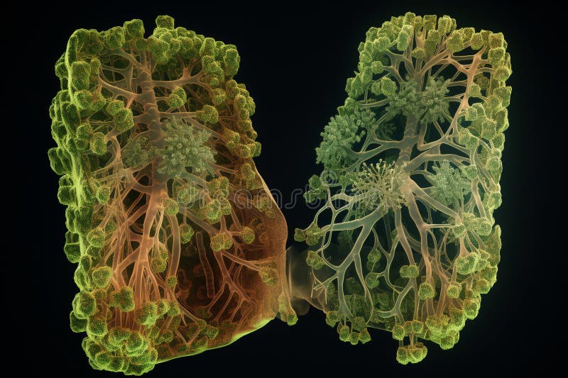 Close Up Human Cell Infected by Bacteria. Stock Illustration ...