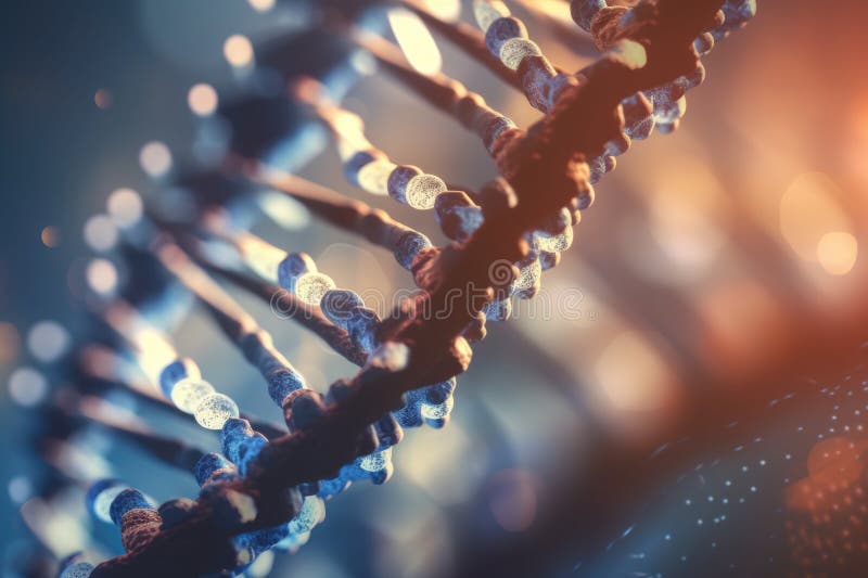 Close-up of Human Dna, with Intricate and Beautiful Molecular Structure ...