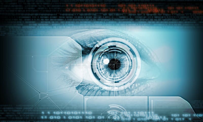 Close-up of human eye stock photo. Image of biometric - 33194414