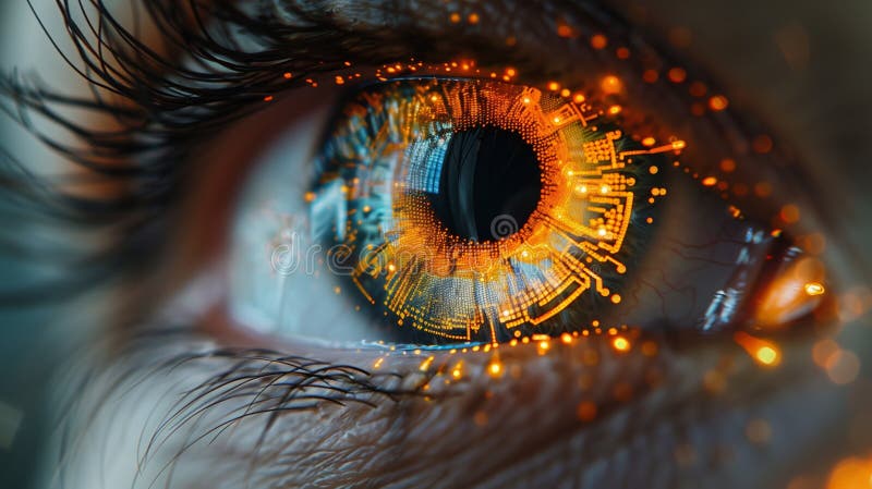 Breakthrough Microchip Implantation Restoring Vision in Human Eye Stock ...