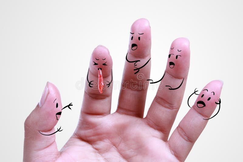 Close Up of Human Finger in Sickness Stock Photo - Image of bleeding ...