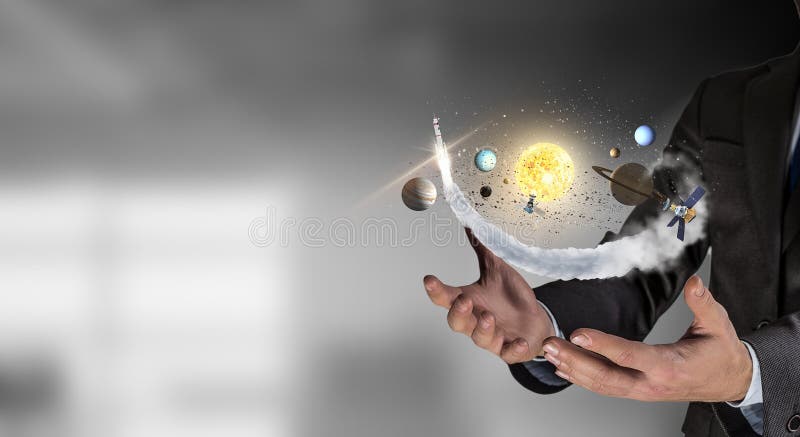 Solar system in hands stock photo. Image of safety, closeup - 109234626