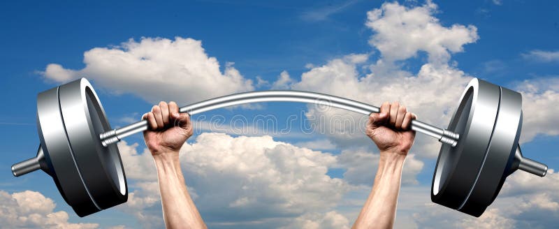 Close-up of Human Hands Lifting Up Barbell Stock Photo - Image of ...