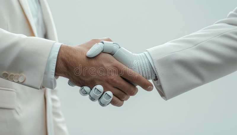Human Robotic Handshake Detail Stock Photos - Free & Royalty-Free Stock ...