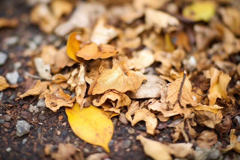 Close-up of Humus Rich Soil in a Decomposed Leaf Litter Area Stock ...