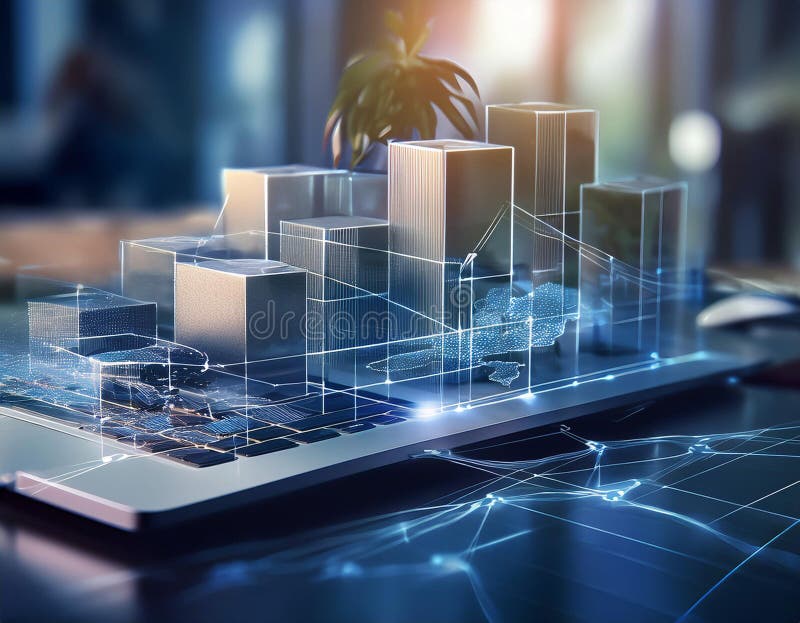 Close-Up of Hybrid Work Models Stock Illustration - Illustration of ...