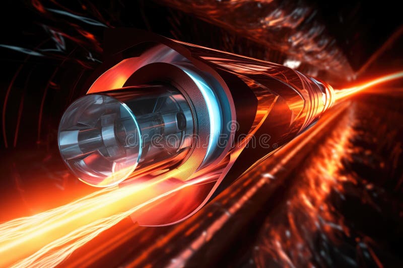Close-up of a Hypersonic Propulsion System Stock Illustration ...