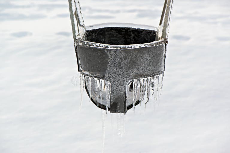 Close Up of a Ice Covered Playground Swing Seat Stock Image - Image of ...